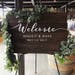 Rustic Guest Signing Board / Welcome Wedding Sign Bride and Groom Name ...