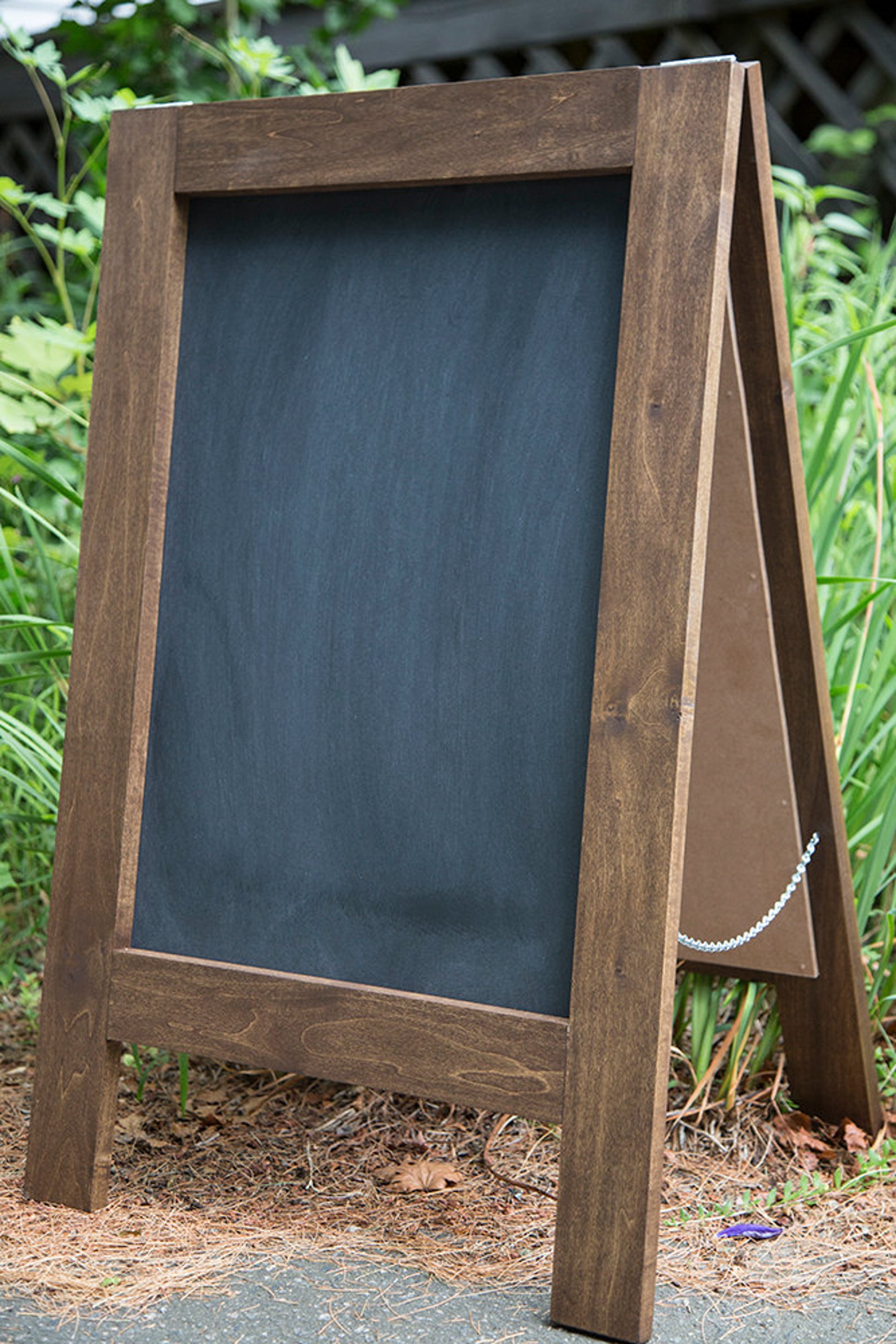 Rustic Chalkboard Sandwich Board Welcome Wedding Sign Blank 2nd Side ...