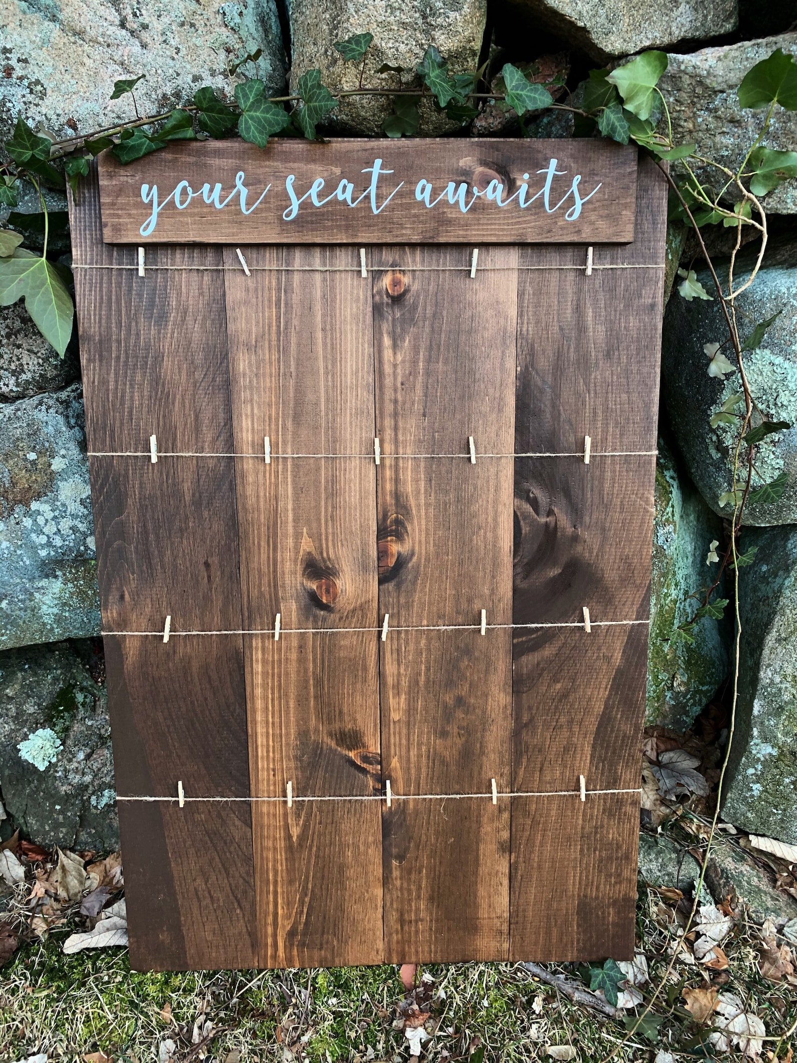 Your Seat Awaits Seating Table Card Board | Etsy