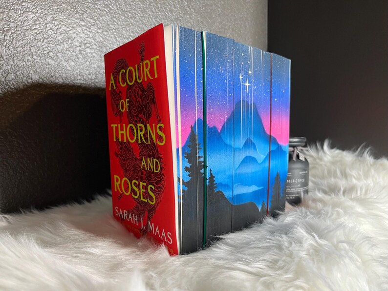 A Court of Thorns and Roses ACOTAR Box Set With Airbrushed Stenciled ...