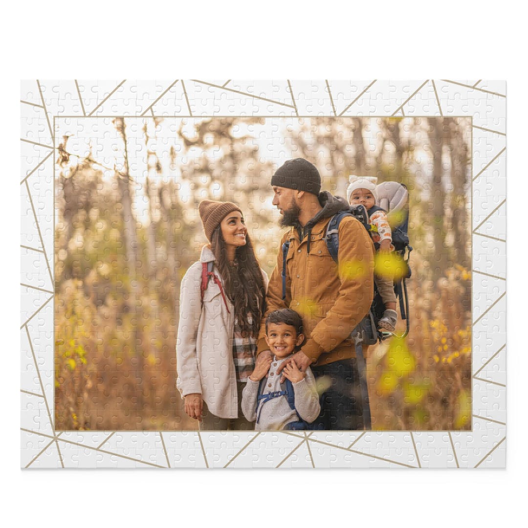 Custom Family Photo Puzzle Personalized 120, 252, 500-piece Frame or ...