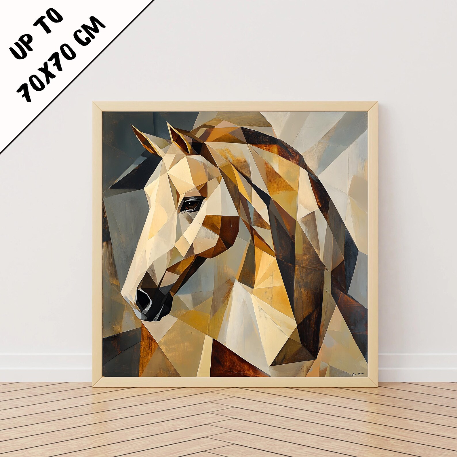 Geometric Horse Art Abstract Animal Wall Decor Modern Horse Poster ...