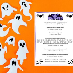 Easy Halloween Quiz, Halloween Trivia, Halloween Party Games Printable ...