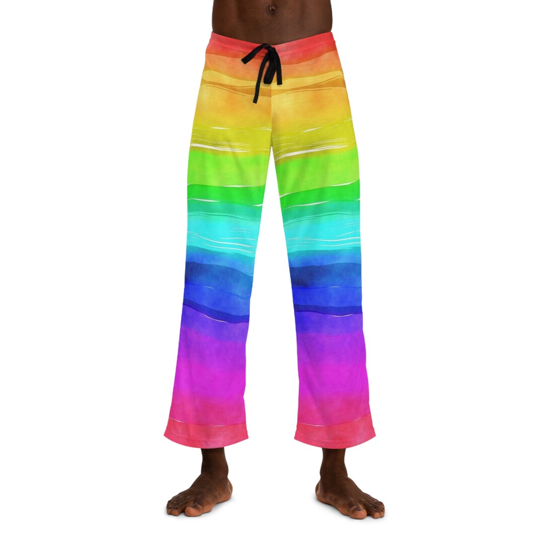 Men's Pajama Pants Rainbow Colors Pride LGBTQ - Etsy