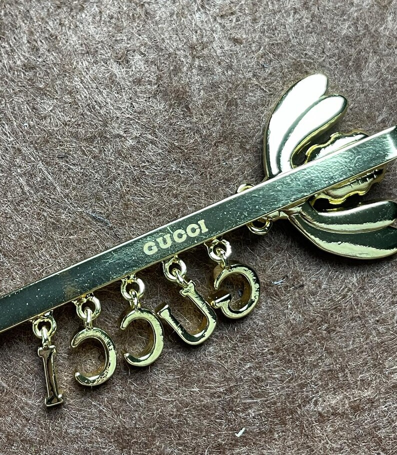 Gucci Bee Wonderful Vintage Hair Pin With Stones Good Condition 90s - Etsy
