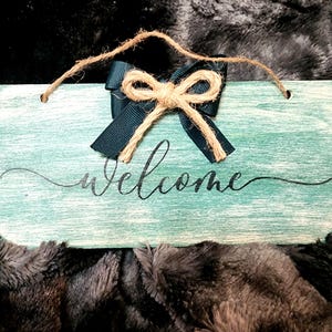 Welcome Sign Wooden Decor - Etsy