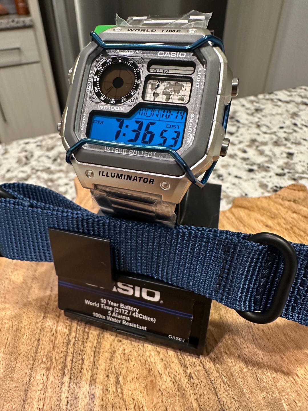 Casio Royale AE-1200 Stainless Steel Hydromod world Time - Etsy