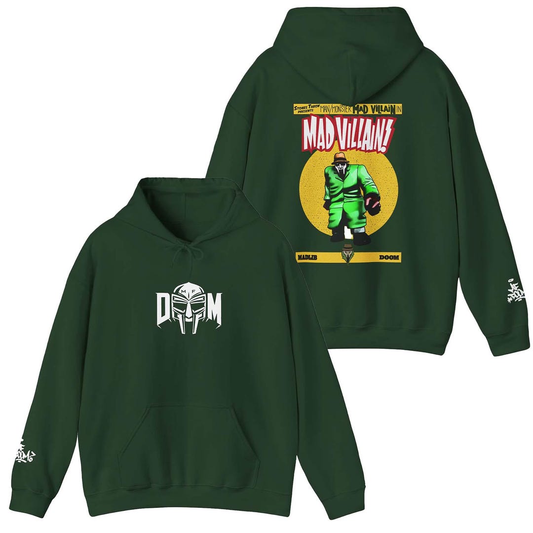 Madlib Doom All Caps Hoodie Mf Doom Sweatshirt, Hip Hop Sweatshirt, Rap ...