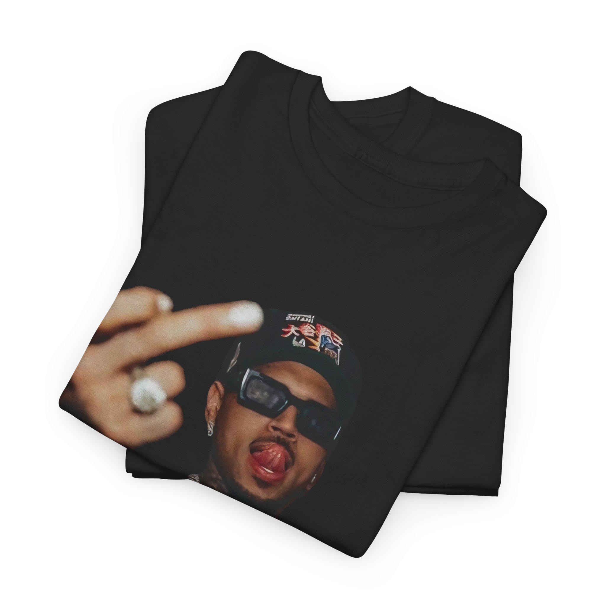 Chris Brown Middle Finger Tee Chris Brown Breezy Bowl XX Tour 2025 ...