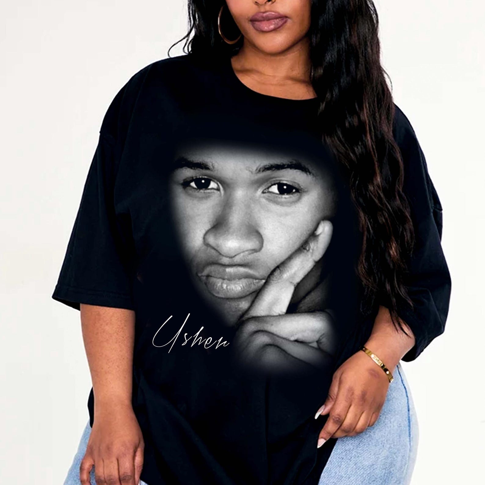 Retro Usher Shirt, Retro Usher Graphic Tee, Vintage Usher 90s Shirt ...