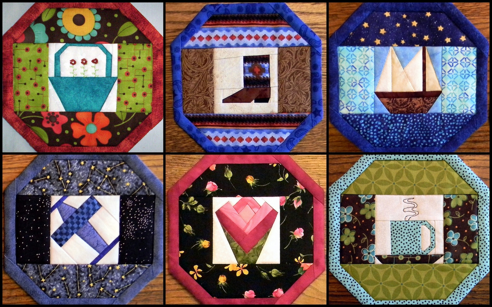 PDF: 24 Mug Rug Designs, NO Binding! Last Minute Mug Rug Pattern, Paper ...