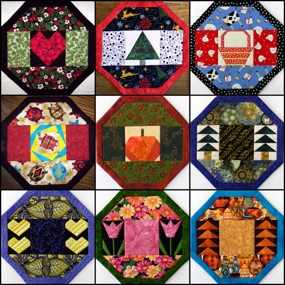 PDF: 9 Designs, Last Minute Centerpiece (place Mat) Pattern, NO Binding ...