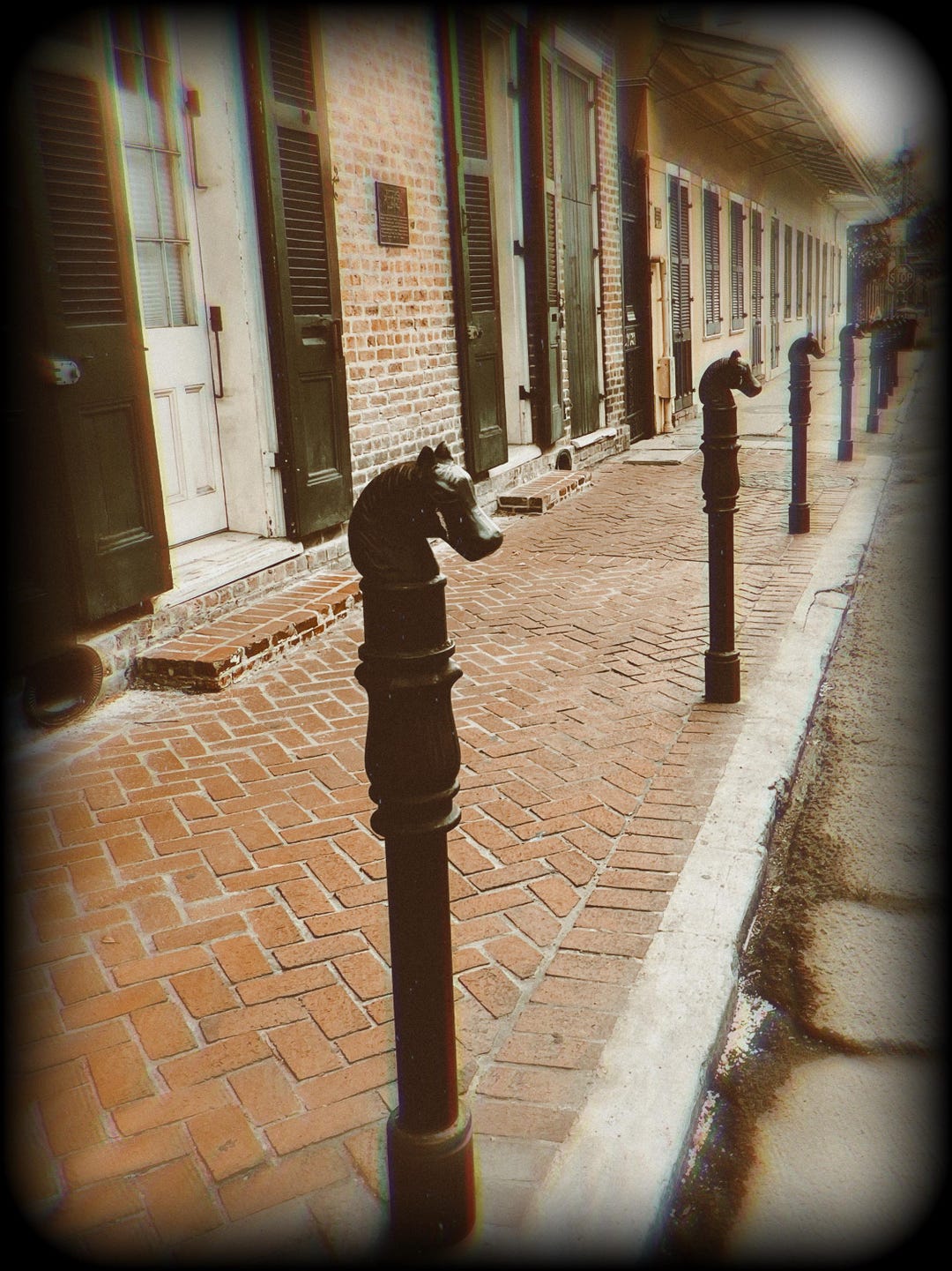 New Orleans French Quarter Hitching Post 8x10 Photo Print Matted in ...