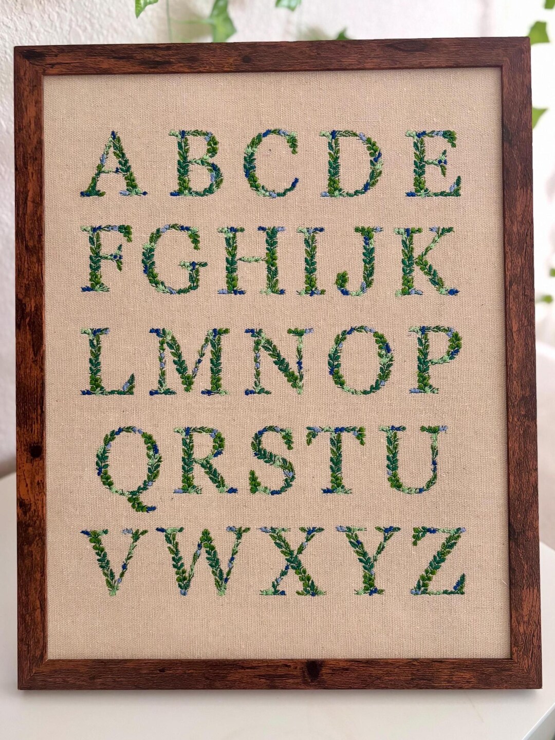 Embroidered Forest Alphabet Wall Art: Woodland ABC Nursery Decor - Etsy