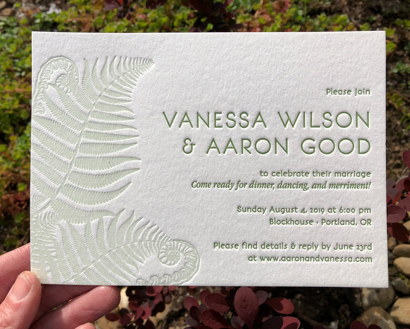 Letterpress Wedding Invites | Etsy