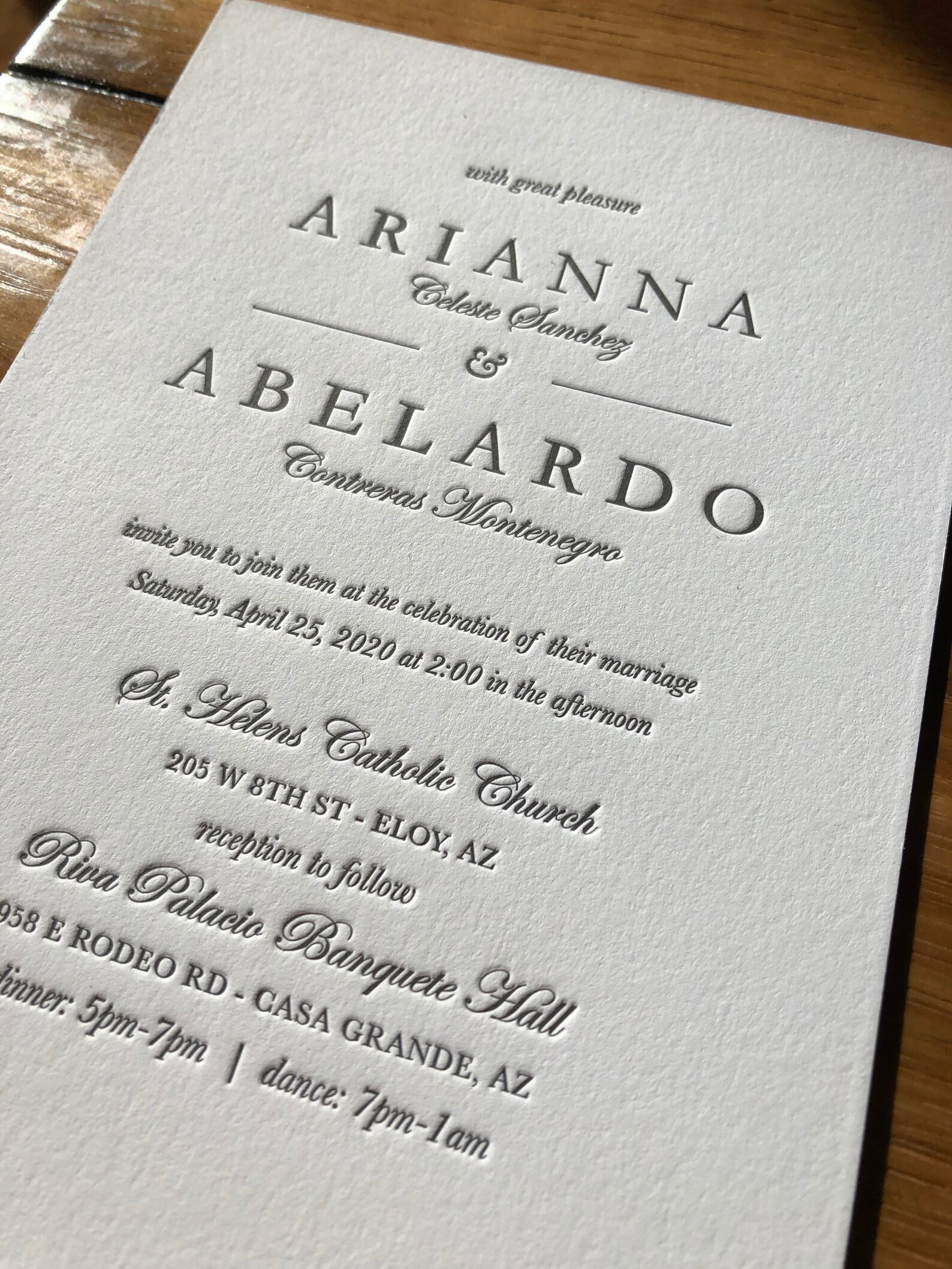 LA Letterpress Invites or Save the Dates - Etsy