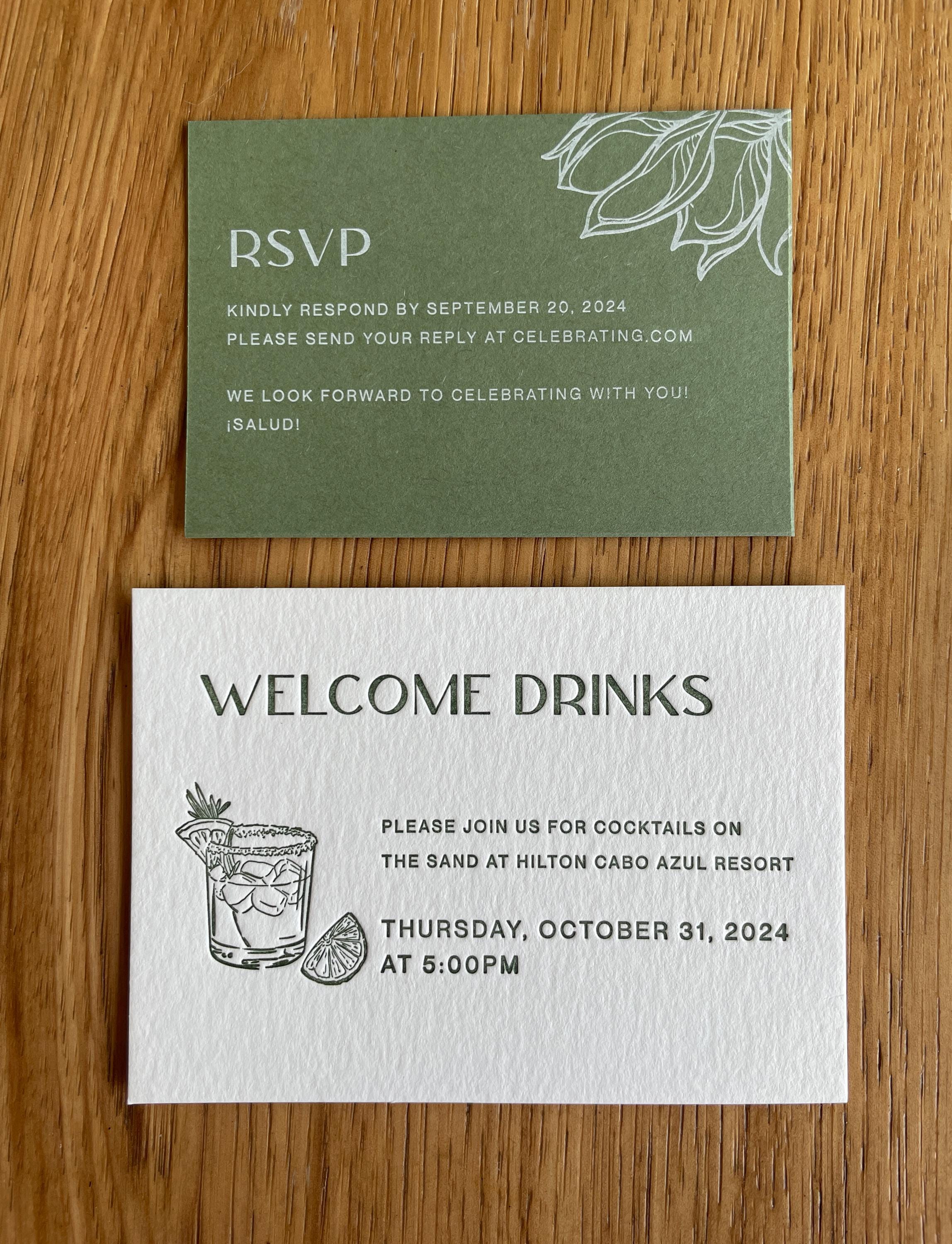 Agave Letterpress Wedding Invites - Etsy