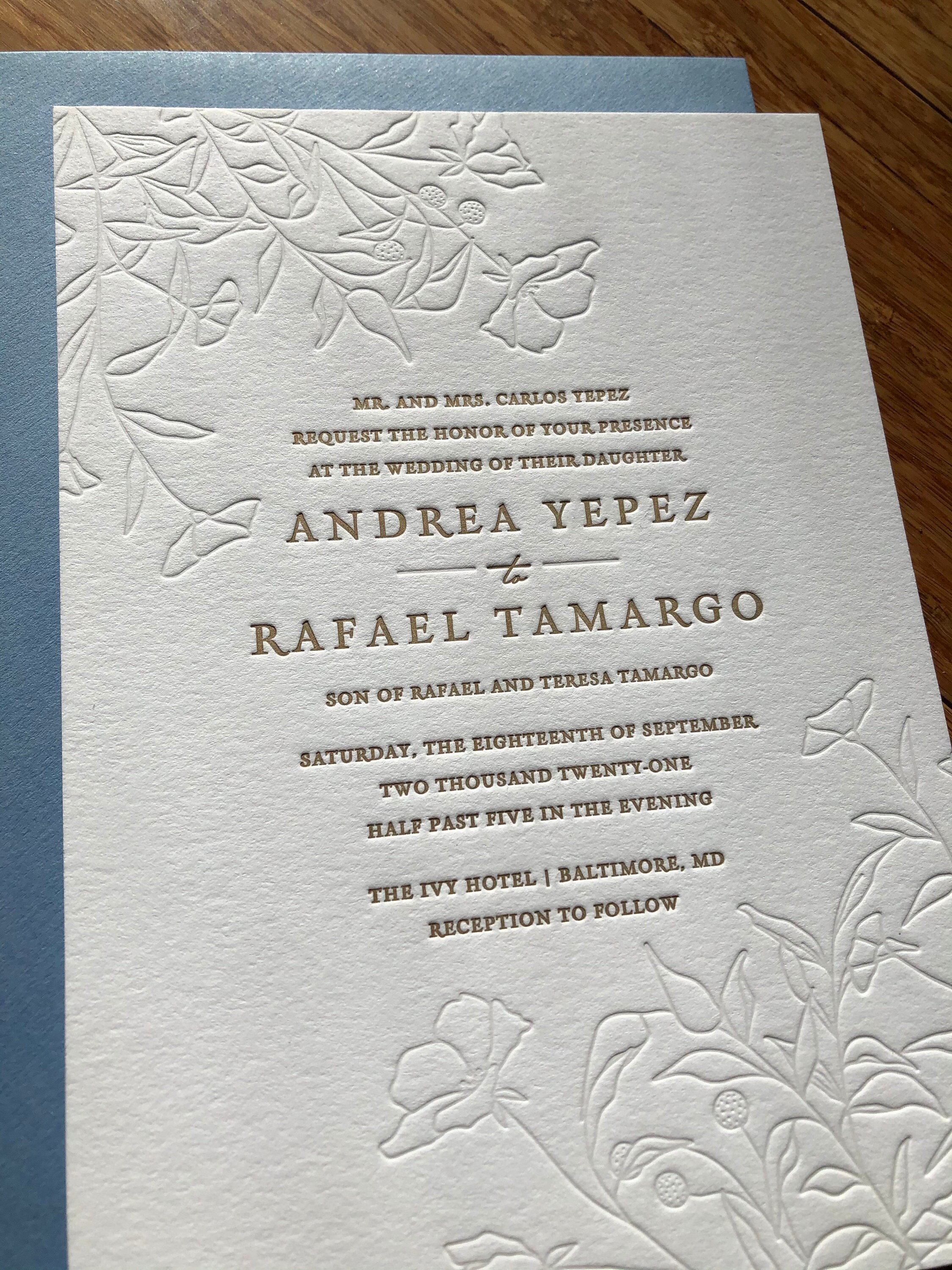 Floral Corners Wedding Invite - Etsy