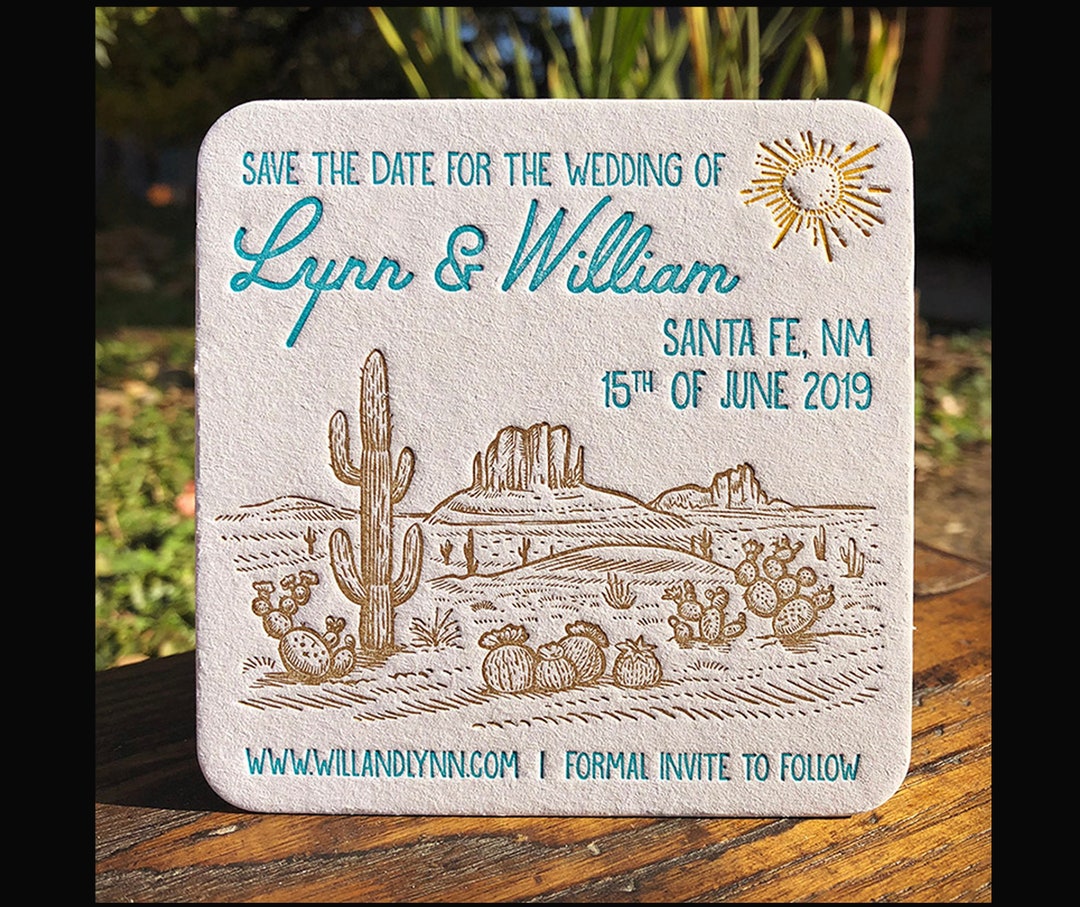 Desert Theme Wedding Invitation Set - Etsy