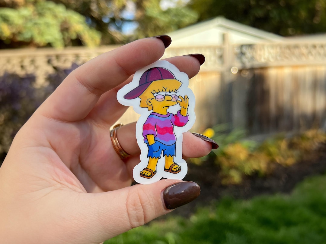 Cool Lisa - Sticker, Cartoon, Waterproof Sticker, Vinyl Sticker, Lisa ...