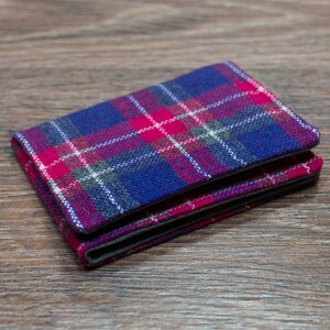 Wallet - Purple and Hot Pink Vintage Plaid - Etsy