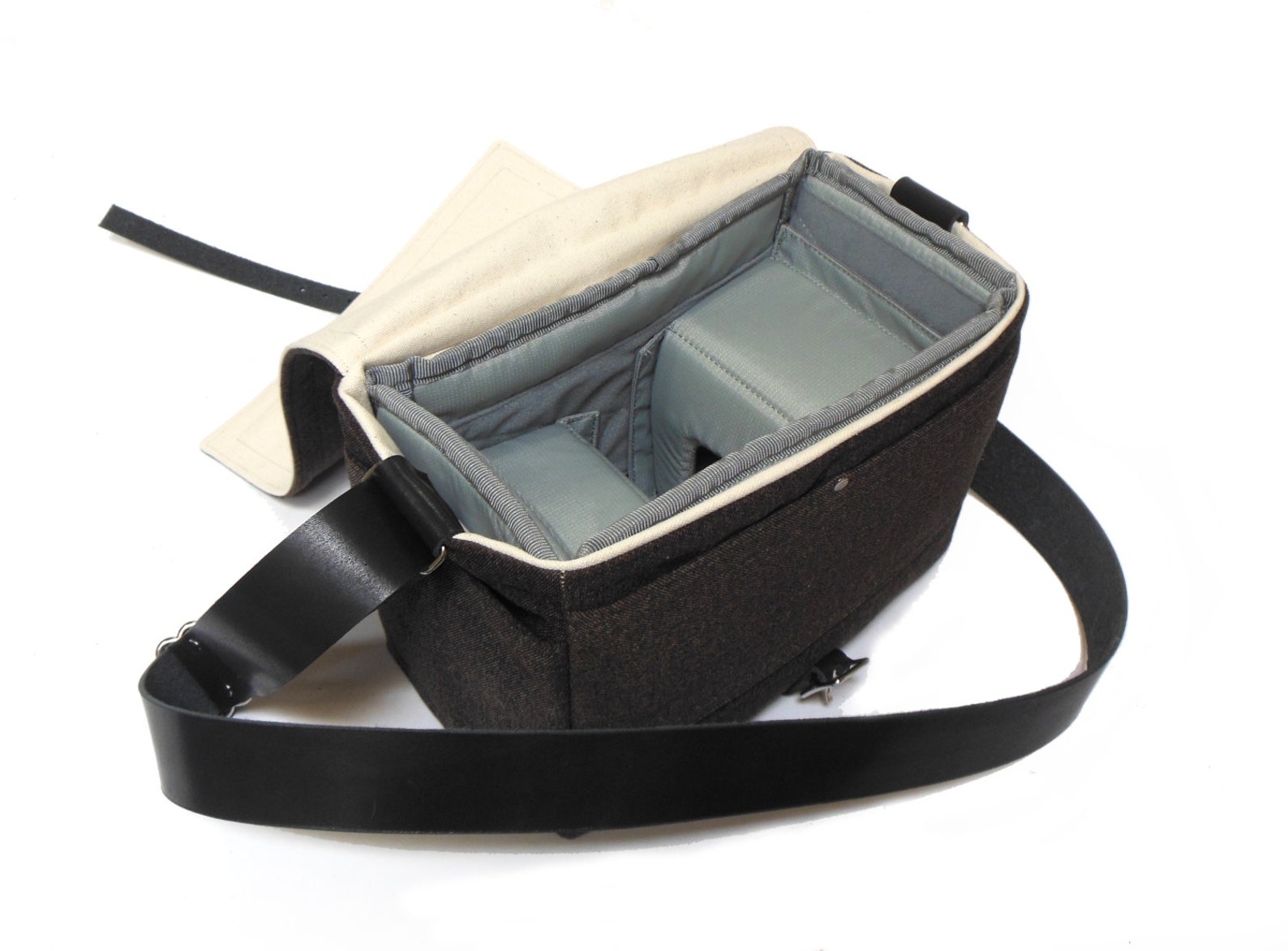 Medium DSLR Camera Bag With Padded Insert Dark Gray - Etsy