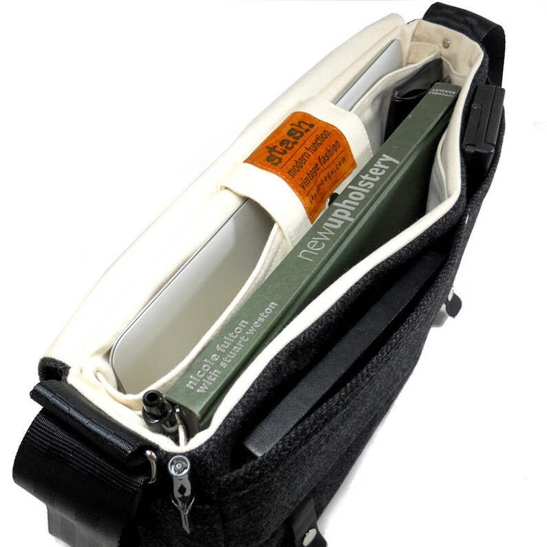 Ultimate Stash Laptop Messenger Bag Black - Etsy