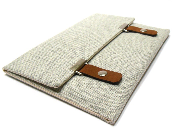 13 / 15 MacBook Pro Case Gray Herringbone Tweed - Etsy