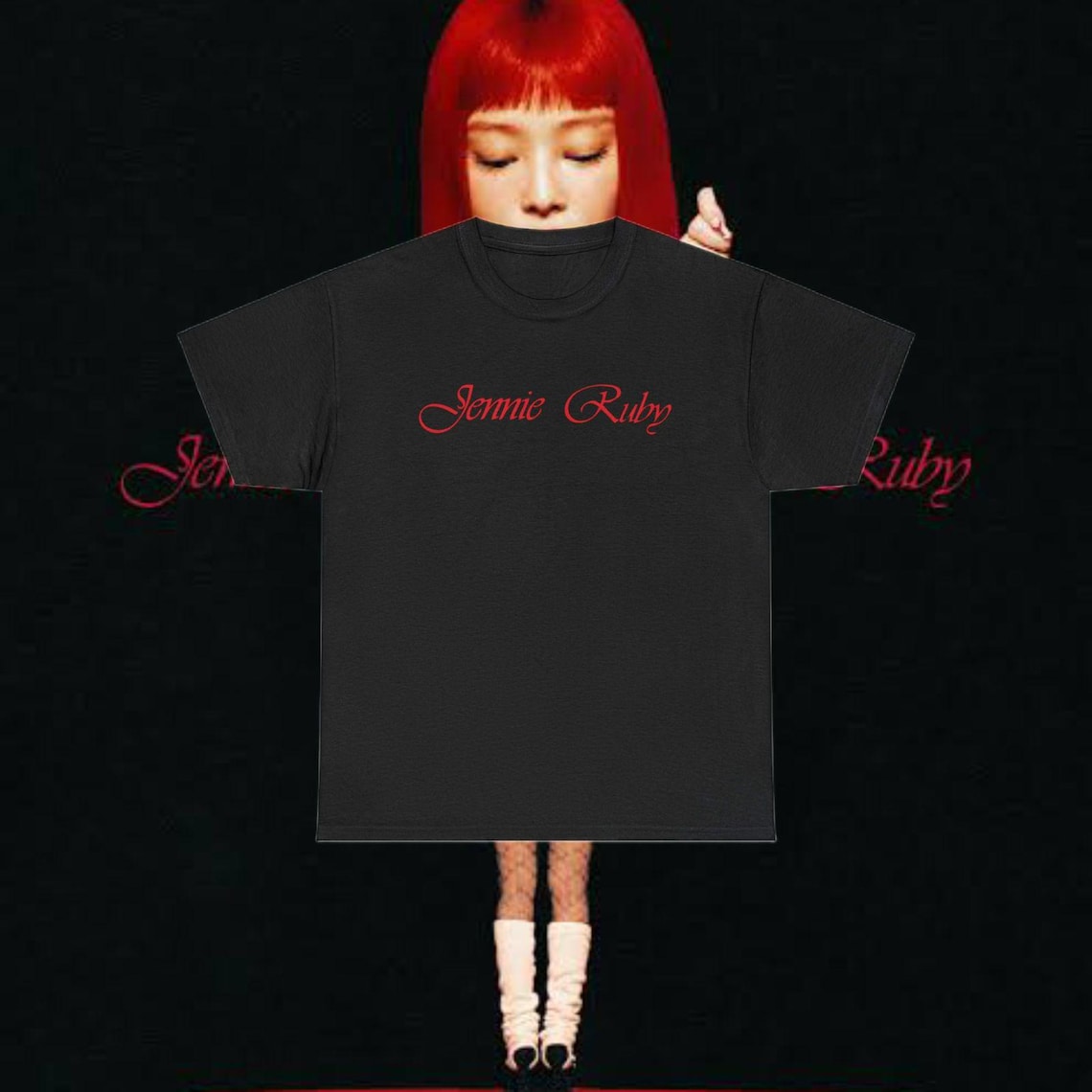Jennie Ruby Unisex Tee, 1st Album T-shirt, Jennie Kim Ruby Tee, K-pop ...