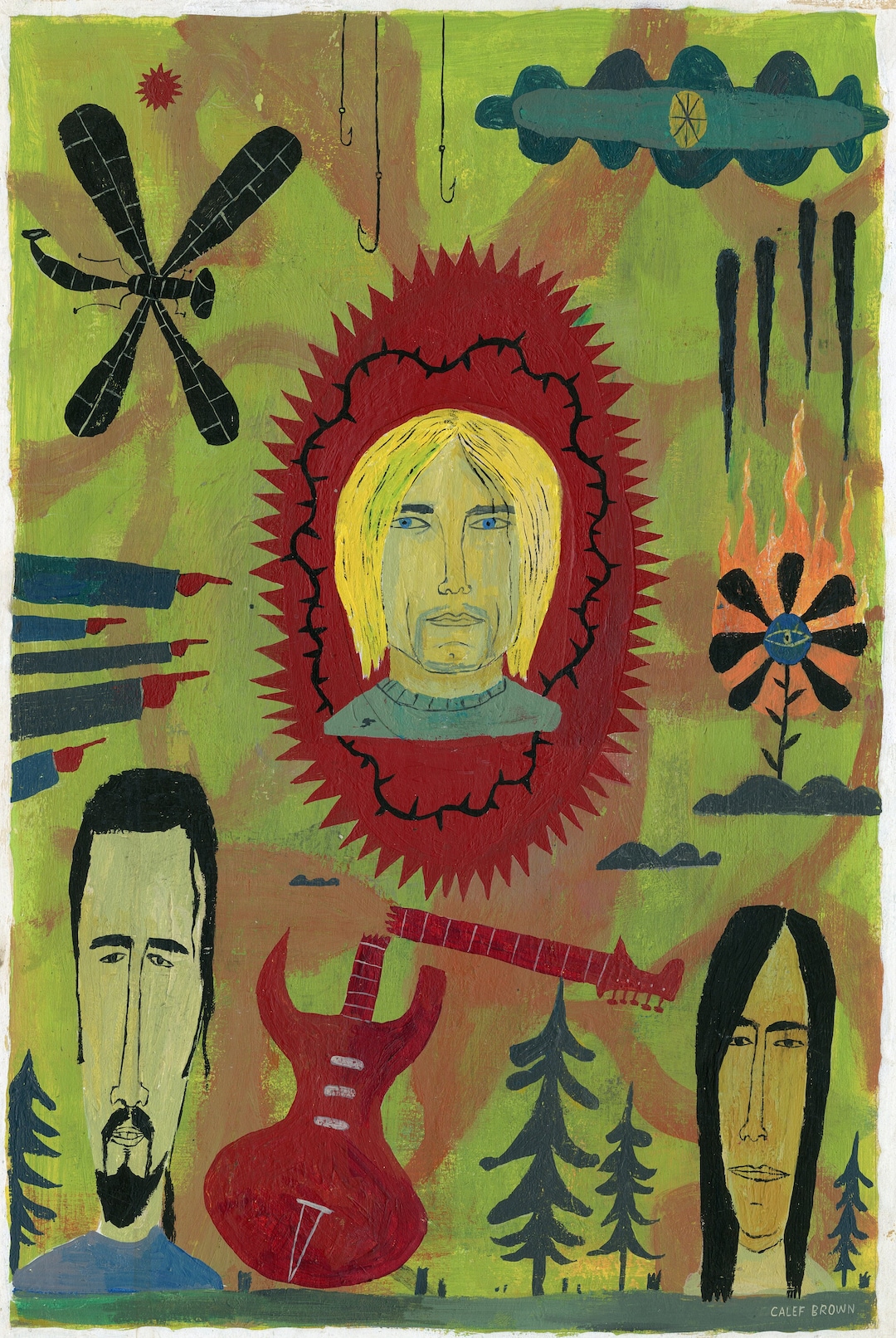 Nirvana Portrait for Rolling Stone - Etsy