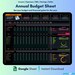Dark Mode Budget Spreadsheet: Google Sheets Template - Etsy