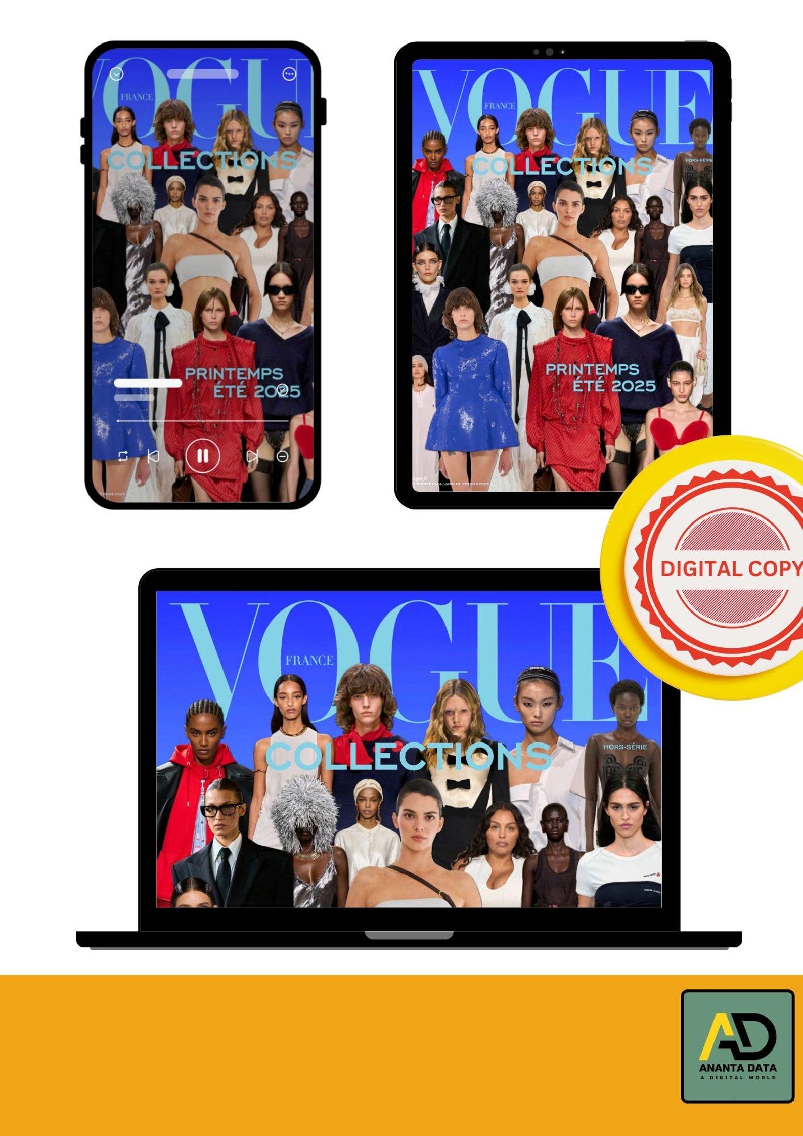 Vogue France Collections - 2025 Digital - Etsy