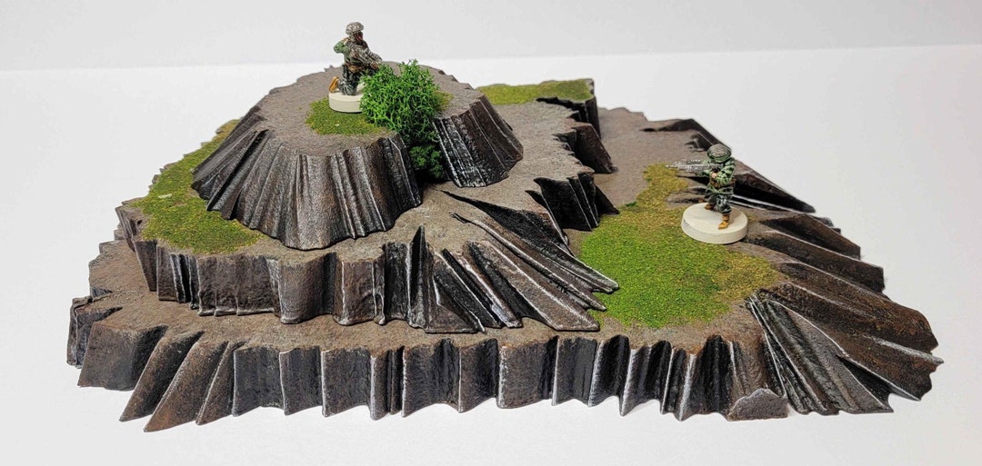 Set of 3 Stackable Terrain - Wargaming D&D RPG Model Railroad Scenery ...