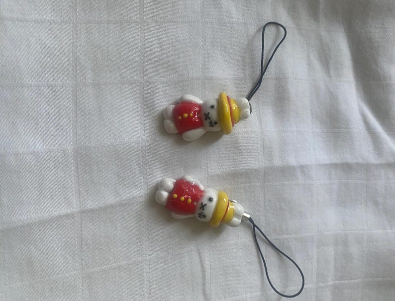 One Piece Luffy Miffy Phone Charm - One Piece - Miffy - Etsy