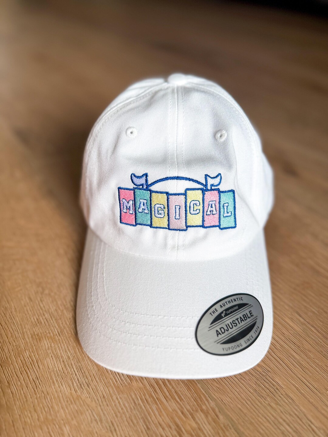 Embroidered "magical" Baseball Cap: Pastel Theme Park Outfit - Etsy