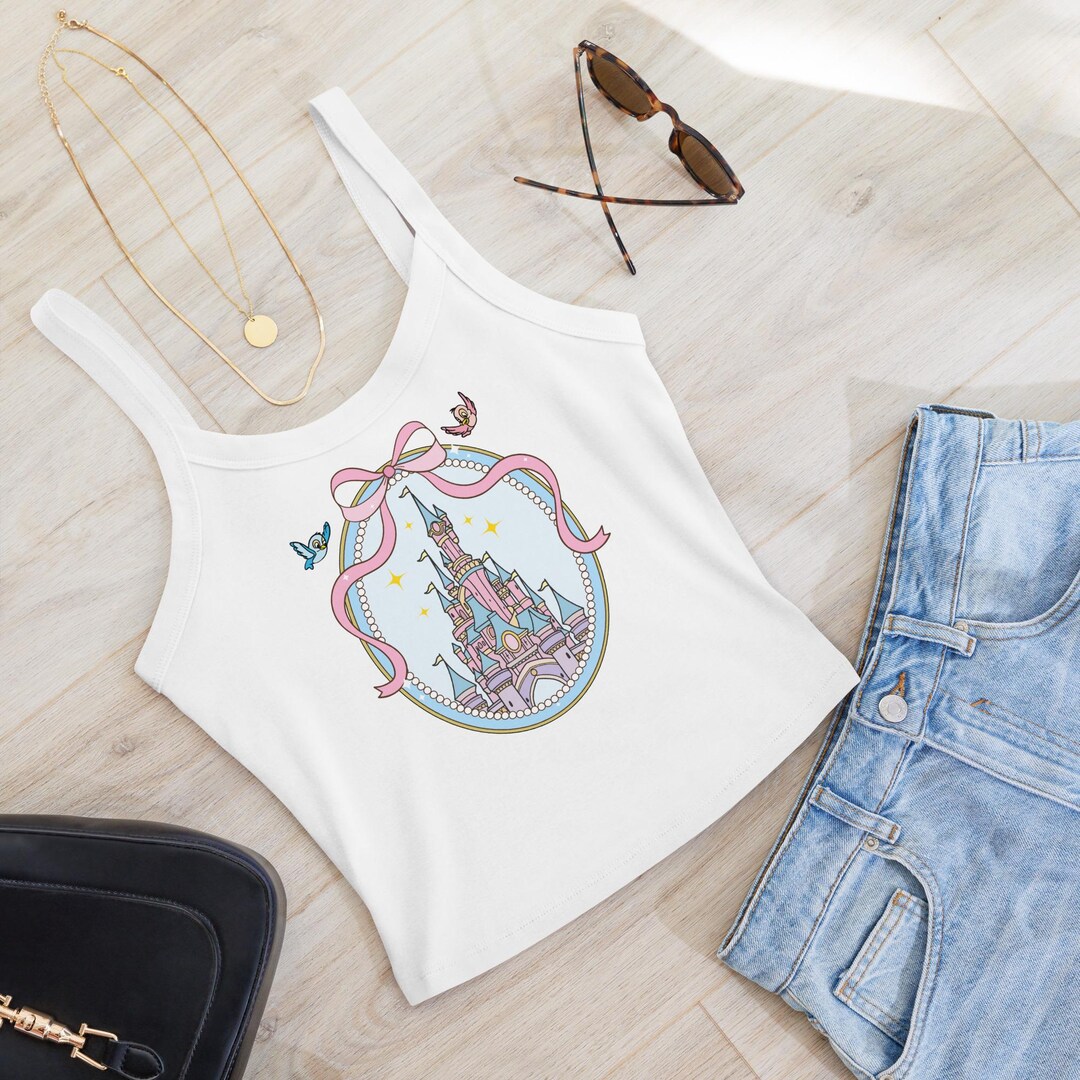 Coquette Castle Tank Crop Top | Fairytale Princess Aesthetic | Magic ...