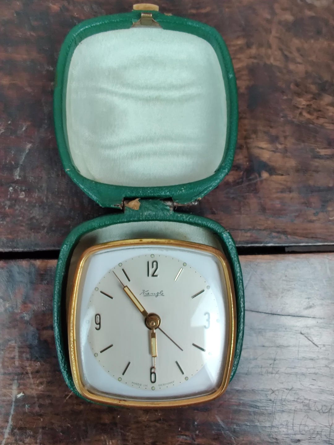 Vintage Kienzle Travel Clock Alarm Clock Brass Mechanical in Case - Etsy