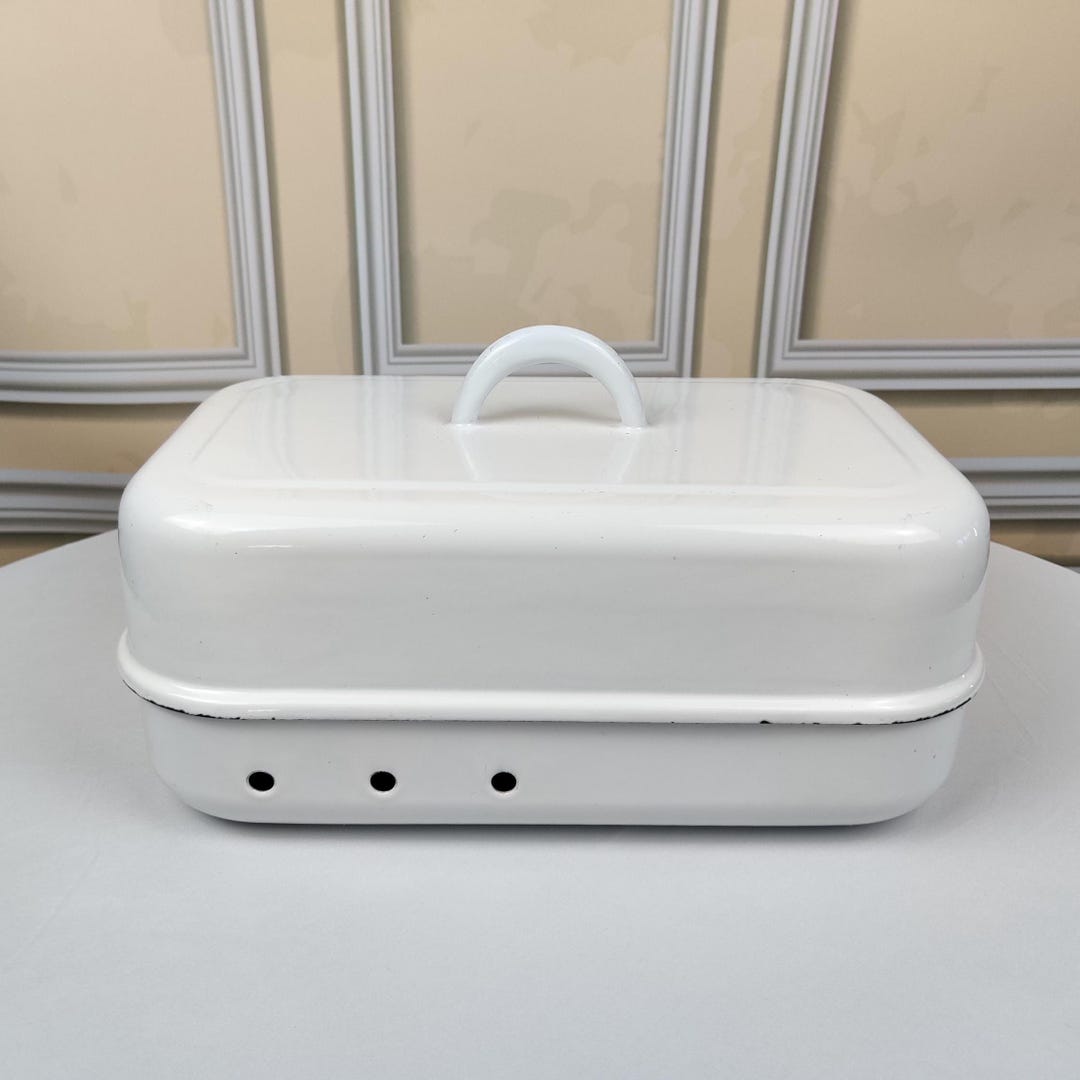 Vintage Enamel Bread Box, 1950s, RIESS Emaille. - Etsy