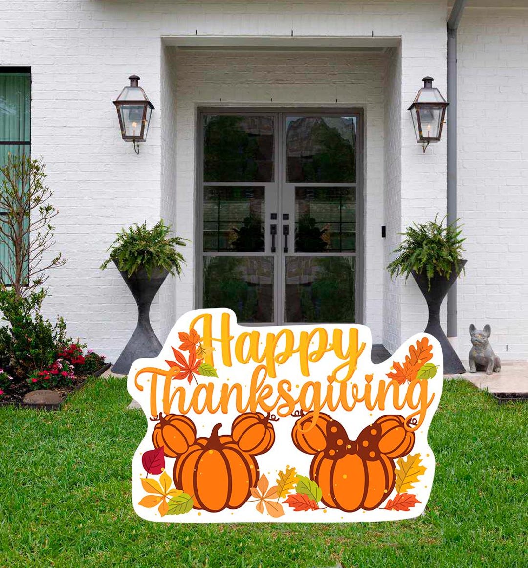 Happy Thanksgiving Yard Sign - Etsy