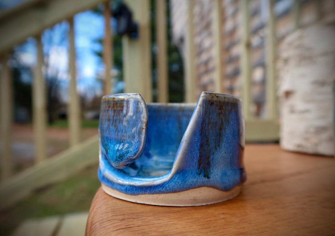 Hand Made Ceramic Micro Yarn Bowl - Natural Glaze - Etsy
