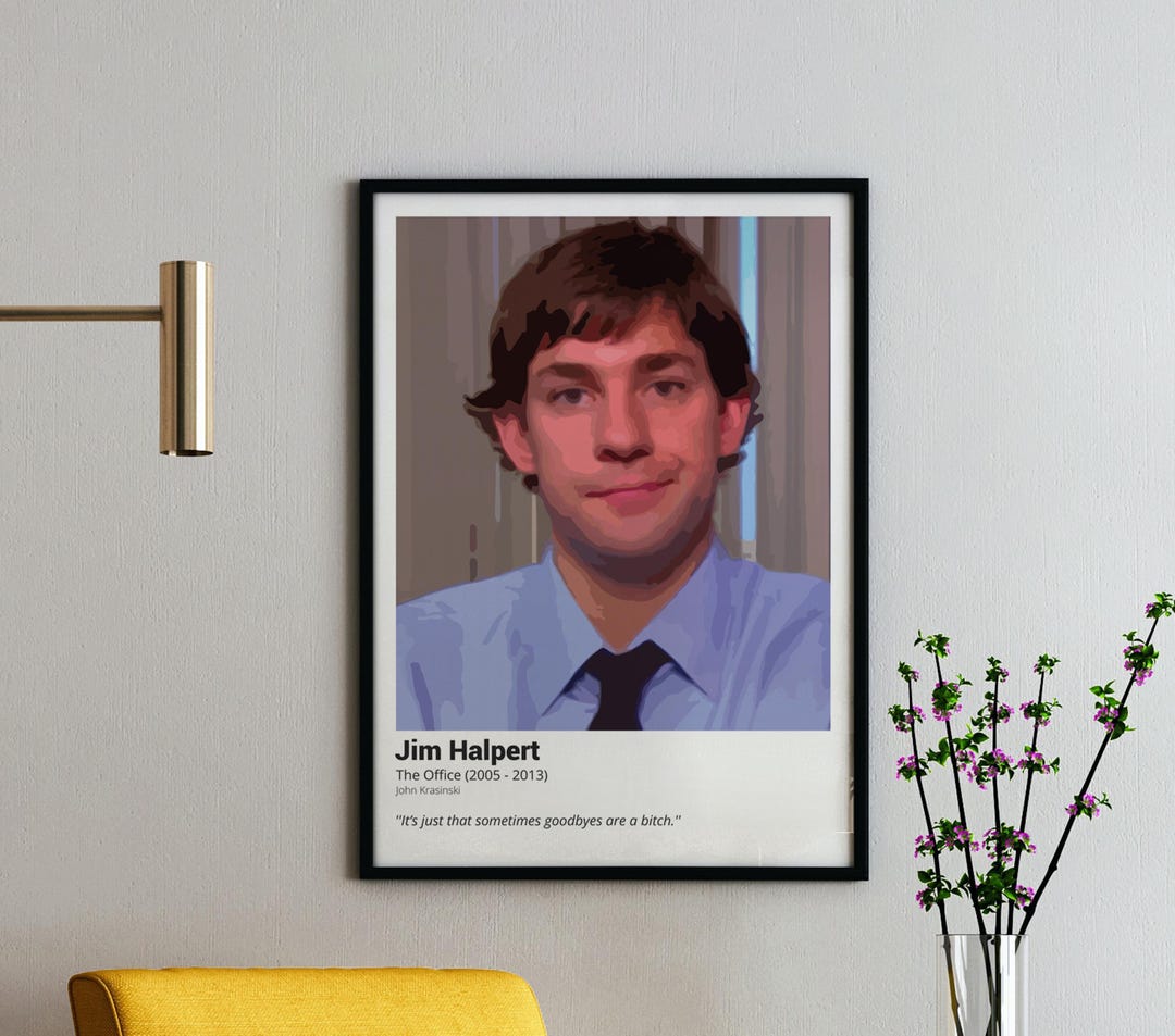 Jim Halpert Printable Wall Art – the Office Quote Poster – Nostalgic ...