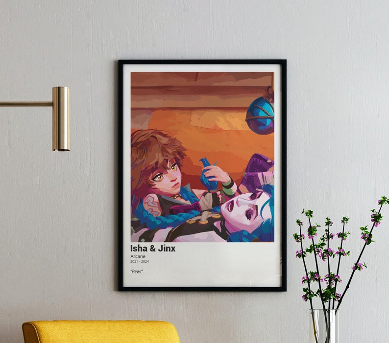 Isha & Jinx Digital Wall Art – Arcane Quote Poster – Vector Artwork ...