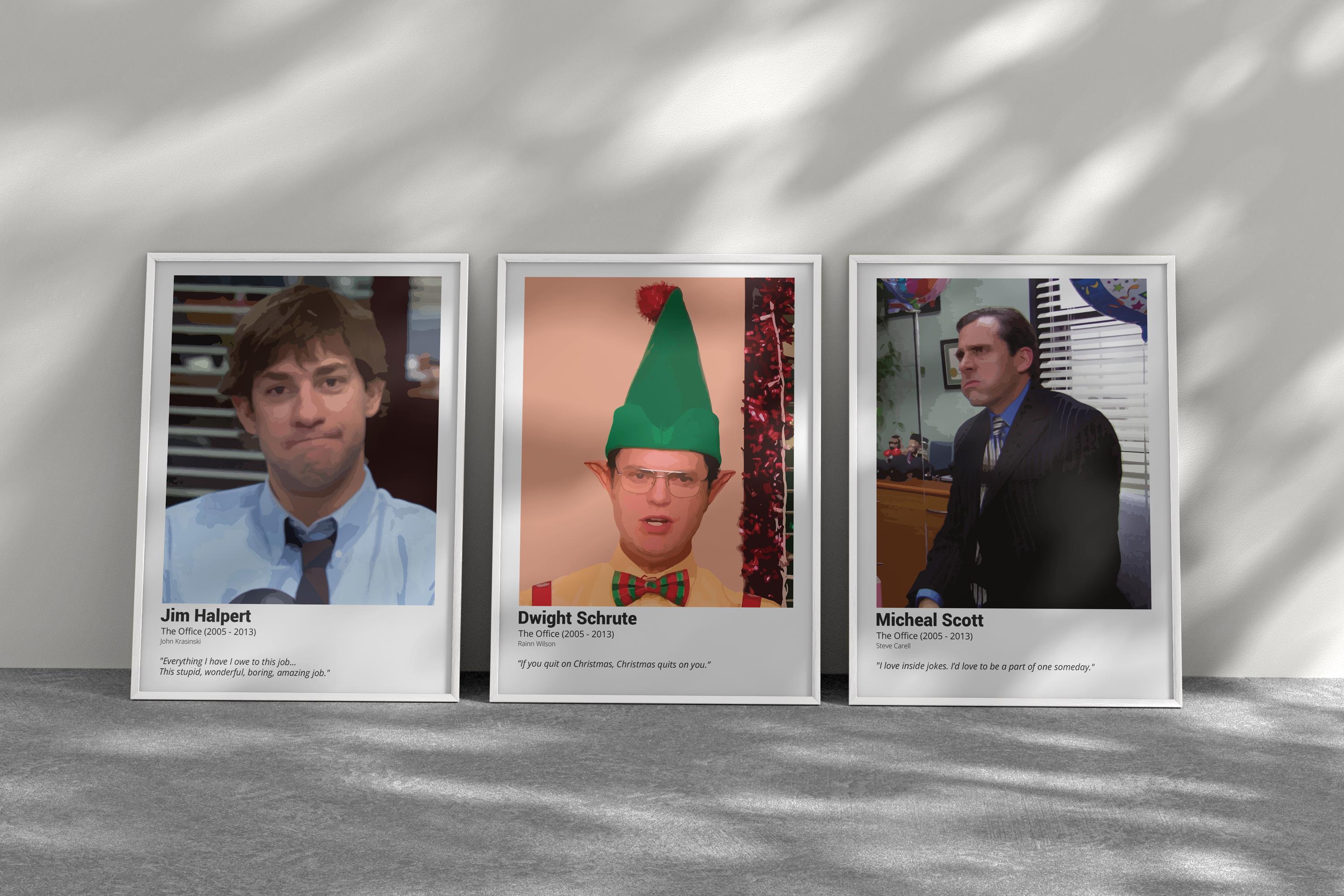 Dwight Schrute 'christmas Elf' Quote Wall Art & Postcard – the Office ...