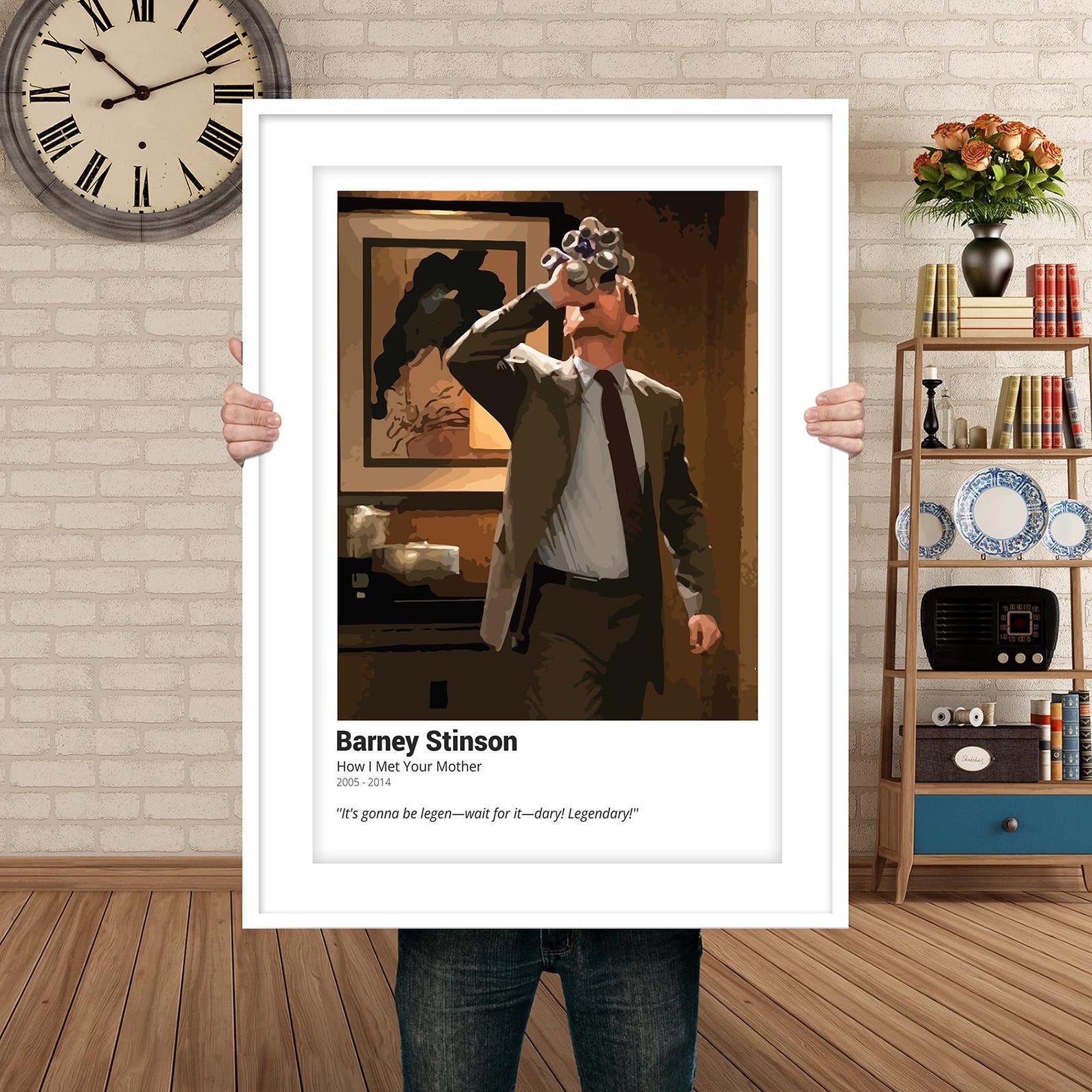 Barney Stinson Legendary Quote Poster - How I Met Your Mother Wall Art - Digital Vector Print ...
