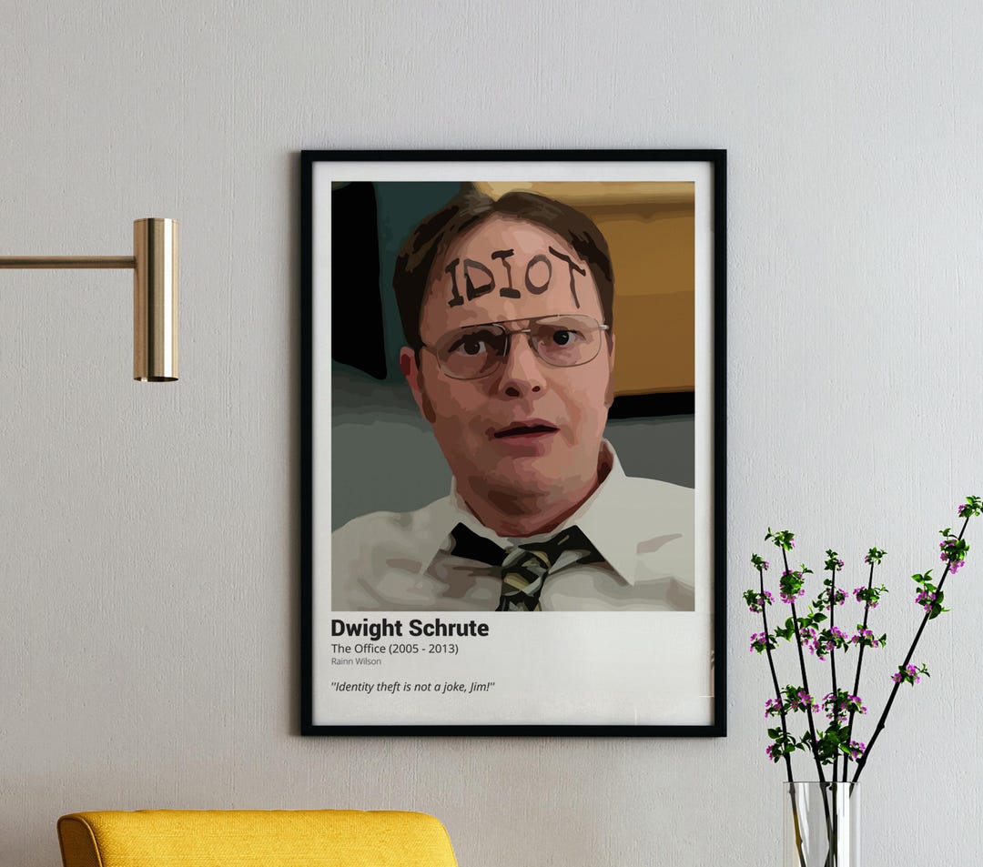 Dwight Schrute Printable Wall Art – the Office Identity Theft Quote ...