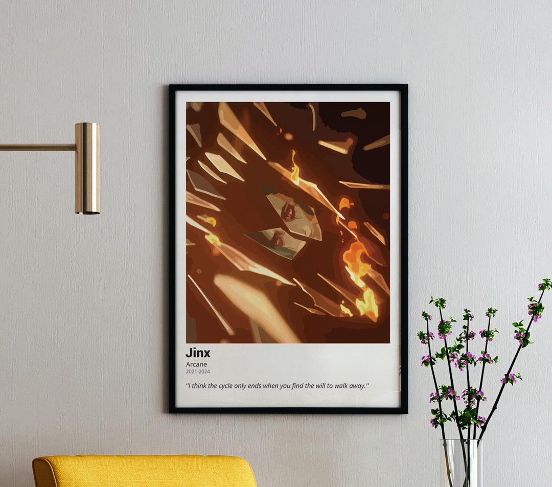 Jinx Poster – Arcane TV Show Printable Wall Art & Postcard – Quote Gift ...