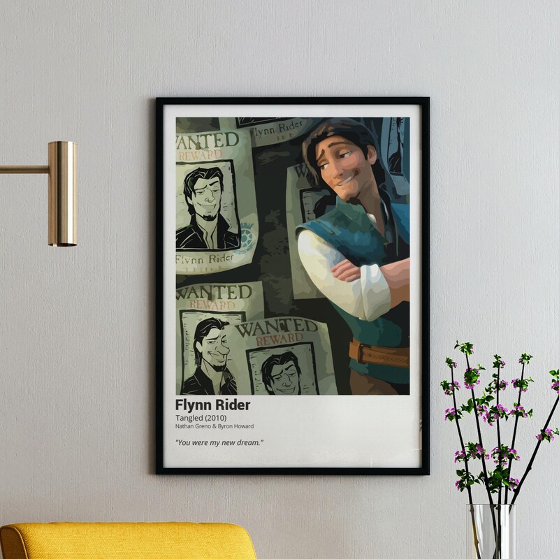 Flynn Rider Poster - Etsy