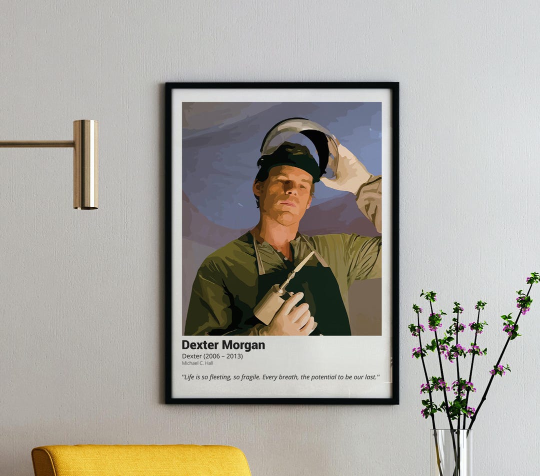 Dexter Morgan Poster – Dexter Series Printable Wall Art & Postcard ...