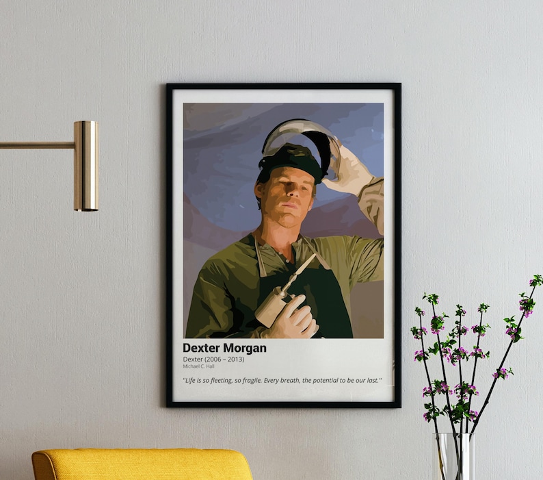 Dexter Morgan Poster – Dexter Series Printable Wall Art & Postcard ...