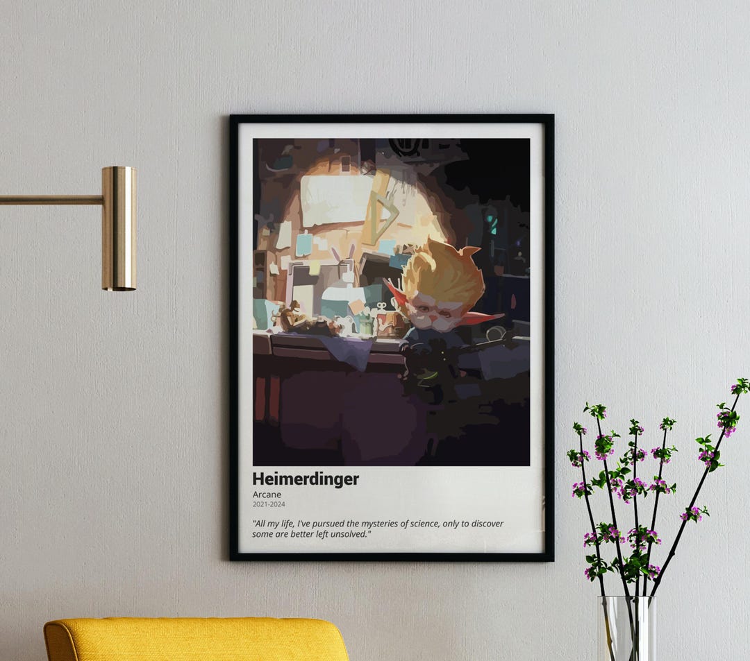 Digital Heimerdinger Poster – Arcane Quote Vector Art – Printable Wall ...